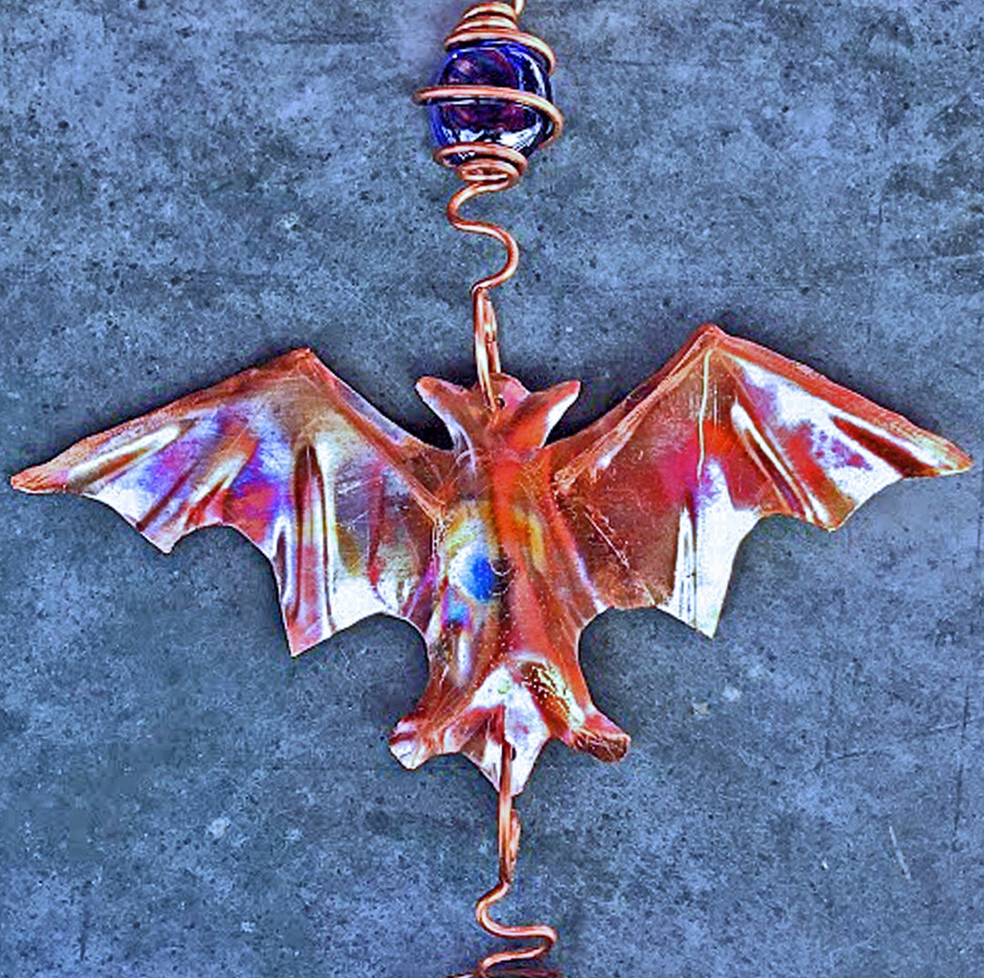Copper Bat "chiroptera" Sun Catcher, Garden Decor or Wall Art ...