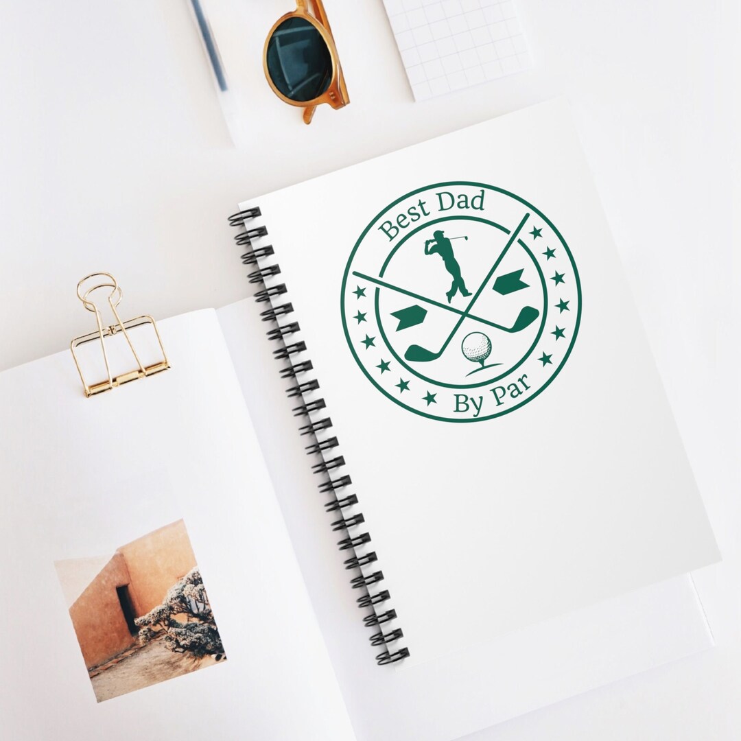 Best Dad by Par Golf Notebook, Golf Notepad, High Quality Notebook ...