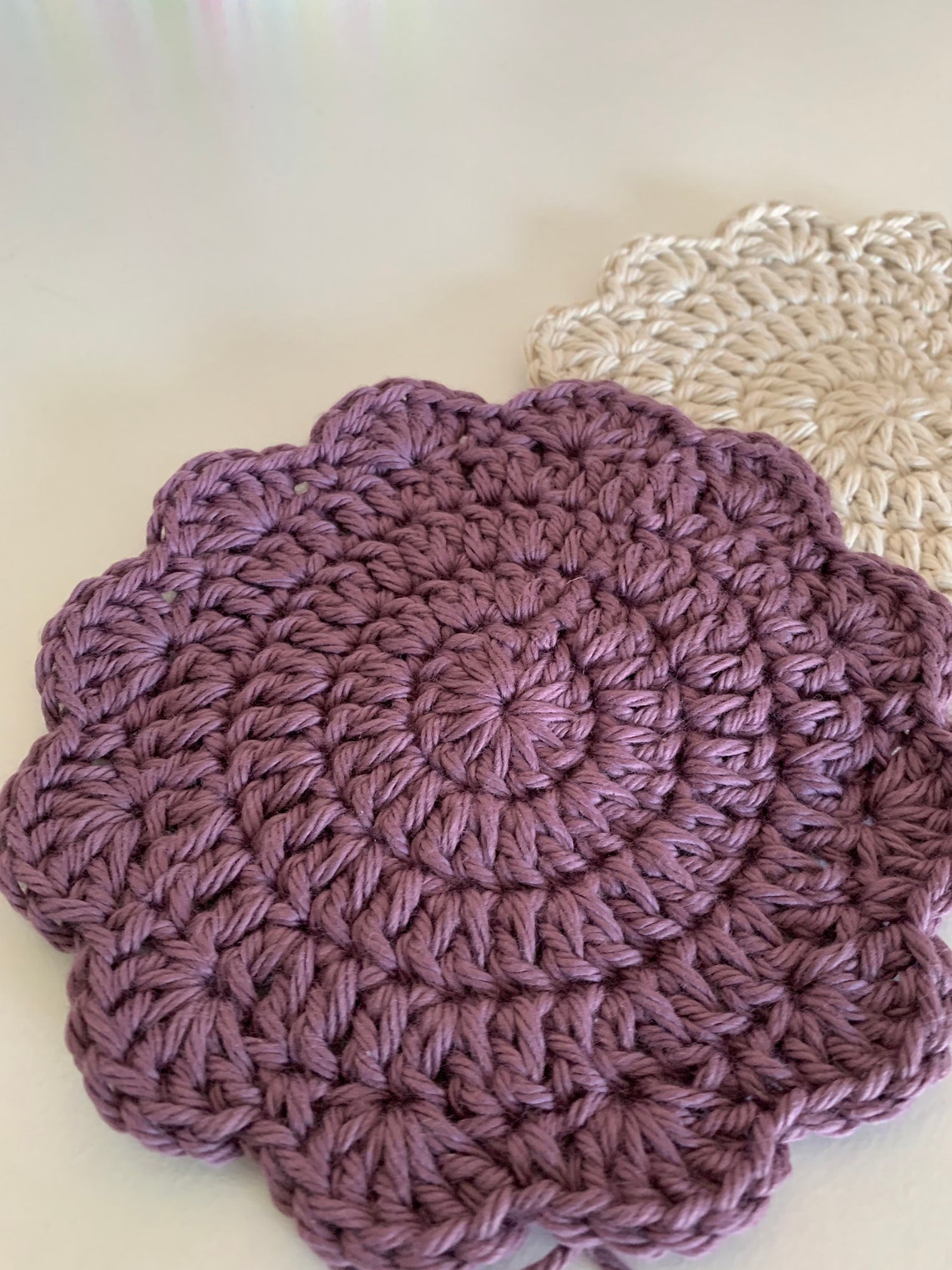 Crochet Doily Coaster Pattern Beginner Friendly DIGITAL DOWNLOAD ONLY ...