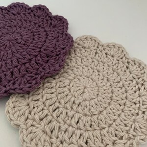Crochet Doily Coaster Pattern Beginner Friendly DIGITAL DOWNLOAD ONLY ...