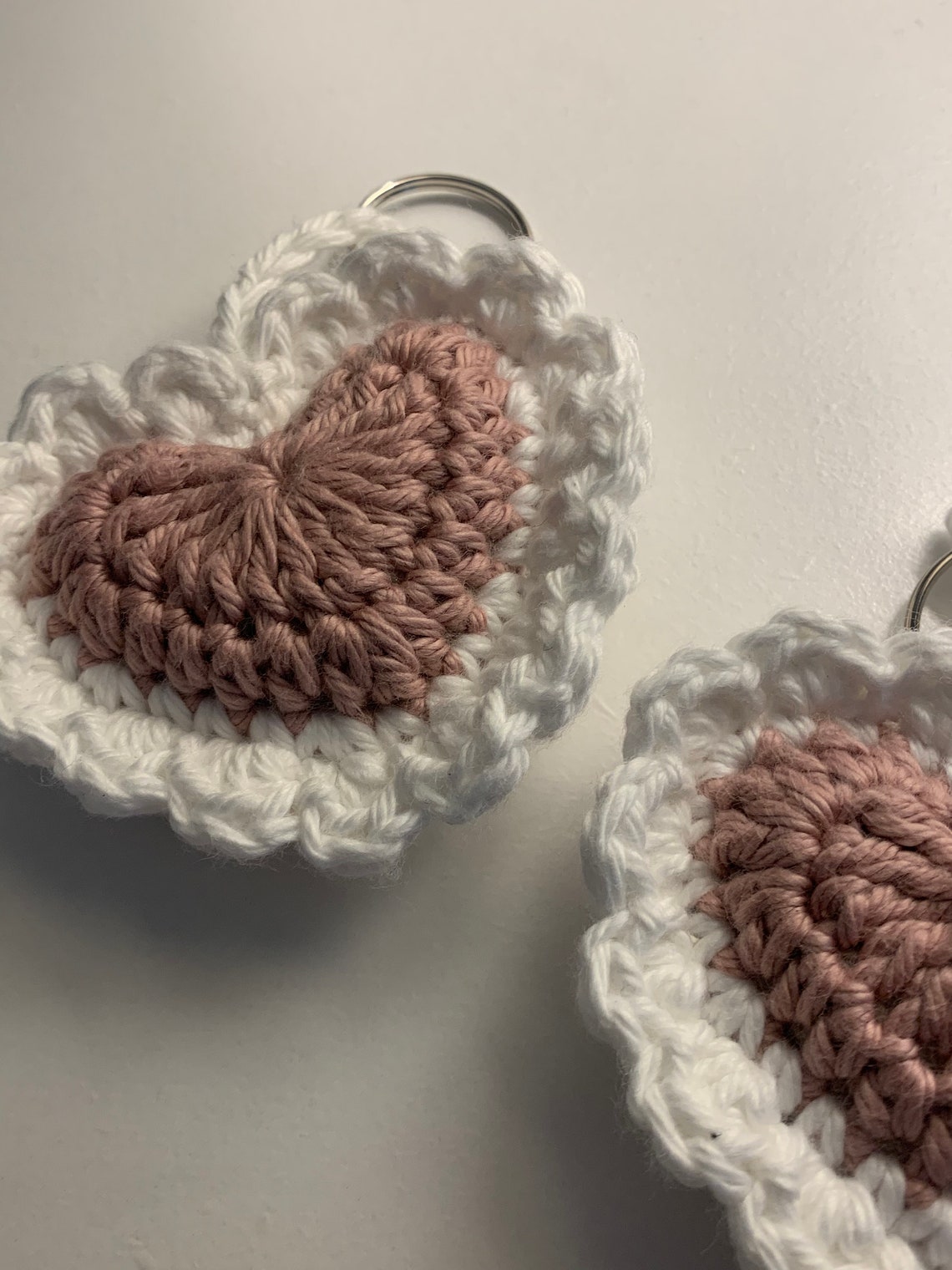 Plush Heart Crochet Keychain Pattern|gift Crochet Keychain for Wedding ...