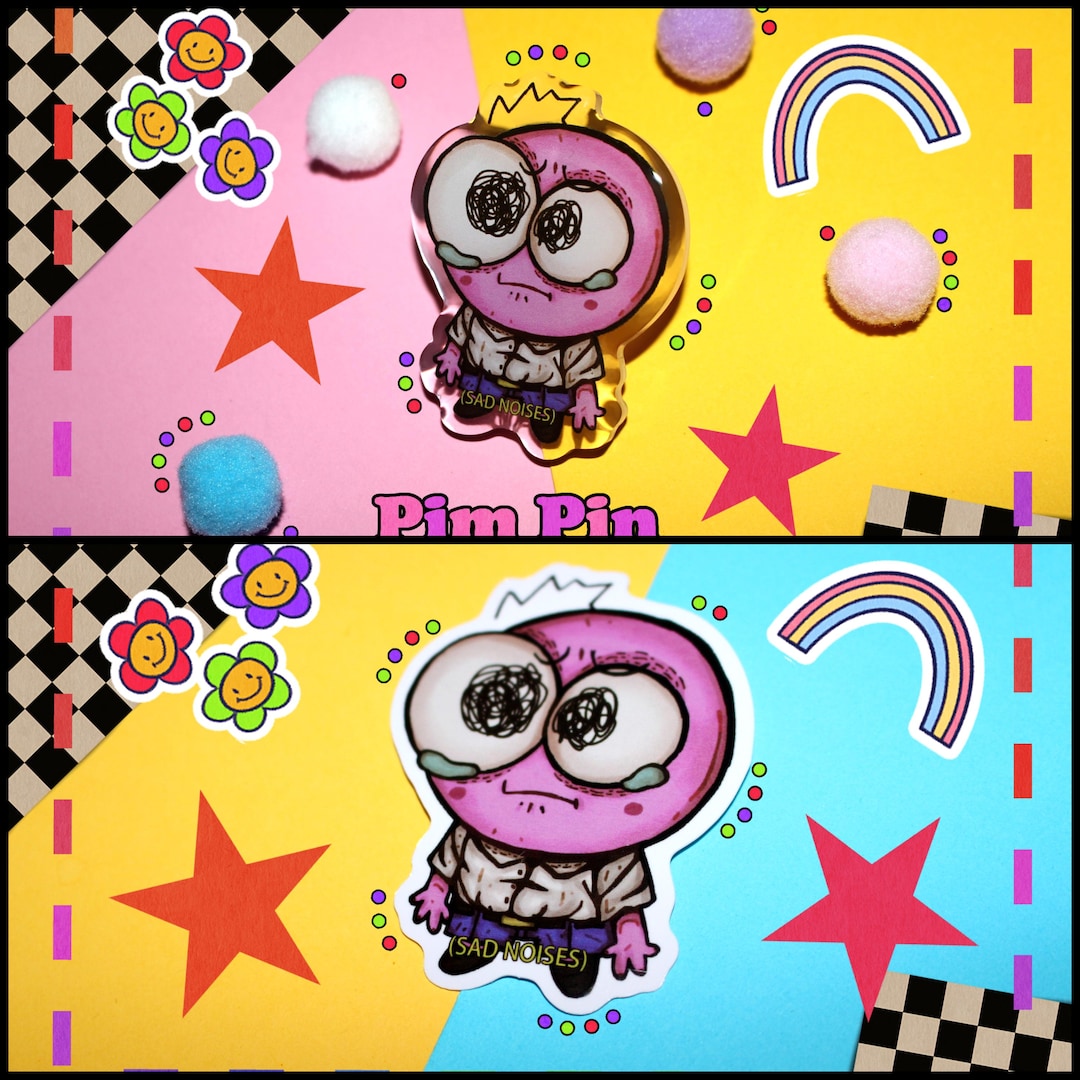 Pim Pin Sticker Smiling Friends Show Pim Pimling - Etsy