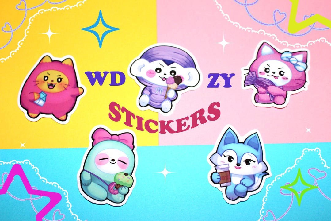 ITZY WDZY Hatt Lya Tuk Chungee Cabbit Vinyl Sticker - Etsy