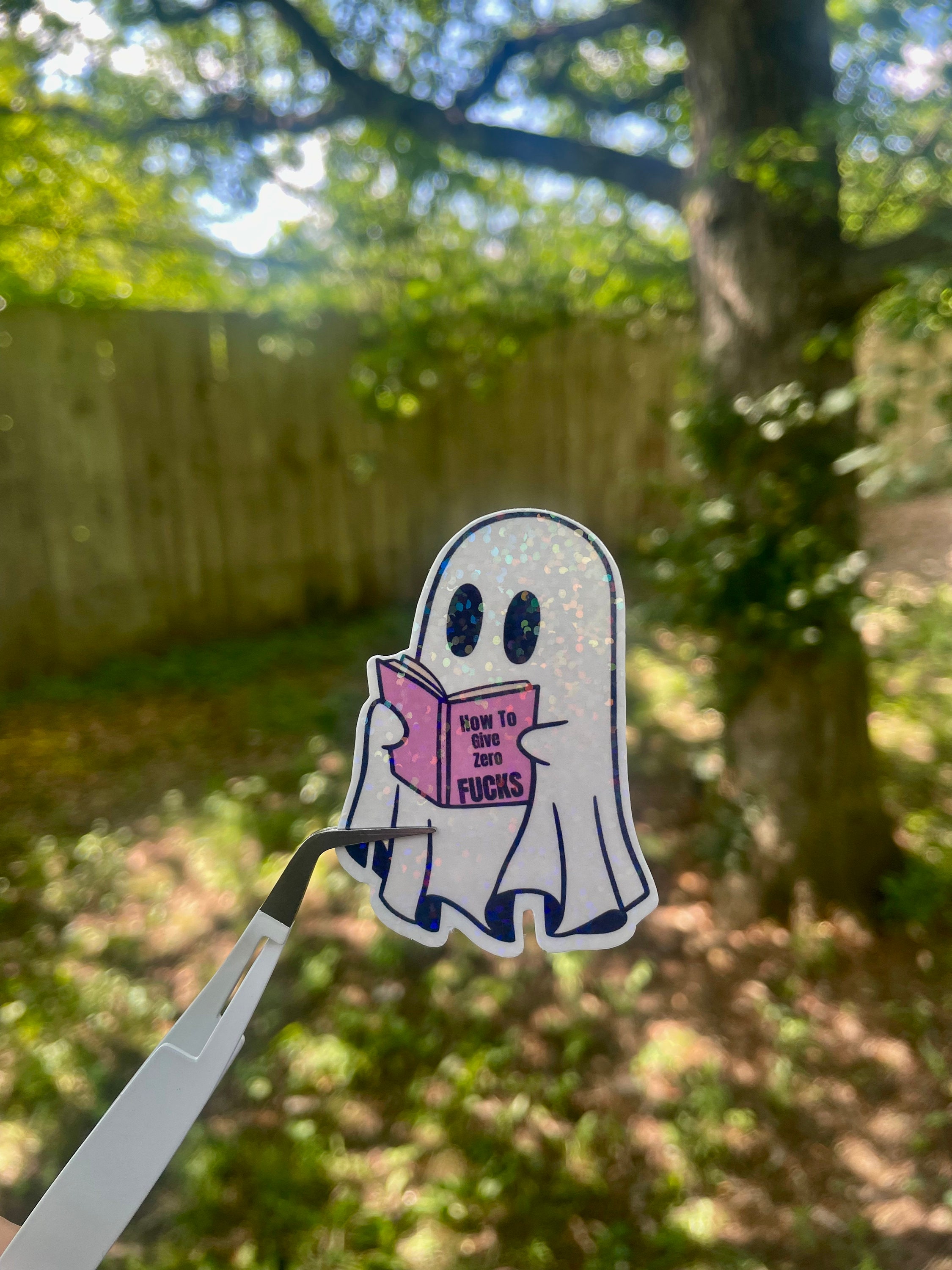 Holographic Ghost Sticker I How to Not Ghost I Funny Holographic Ghost ...