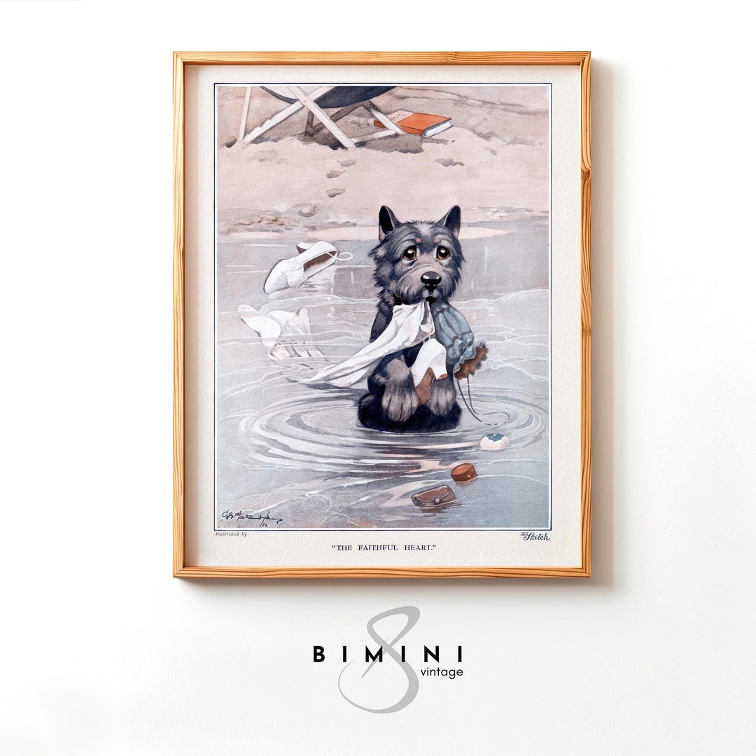 Bonzo the Dog, the Faithful Heart, Faithful Dog, G E Studdy, Vintage ...