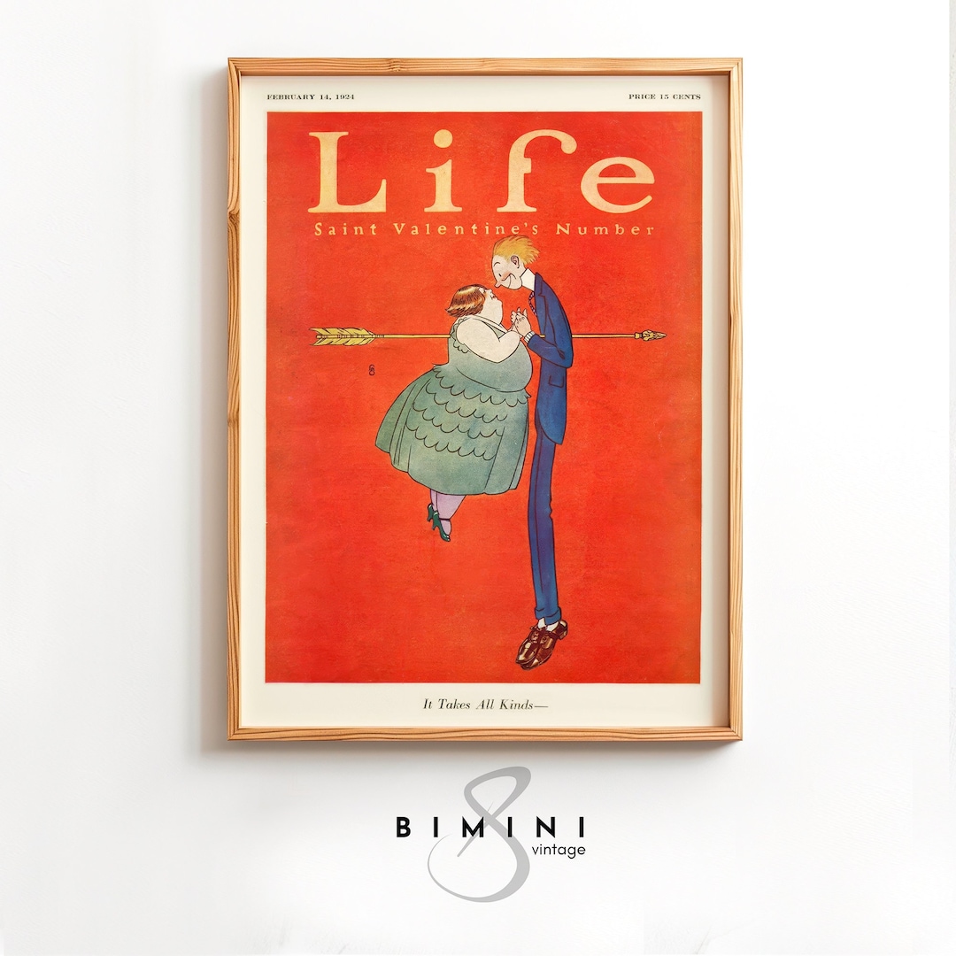 Vintage Life Magazine Cover, It Takes All Kinds, Body Positivity Poster ...