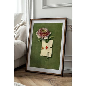 Ace of Diamonds Playing Card With Flower Vintage Art Print, Trompe D ...