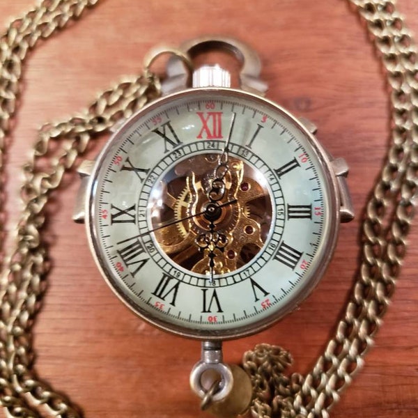 Clock Necklace - Etsy