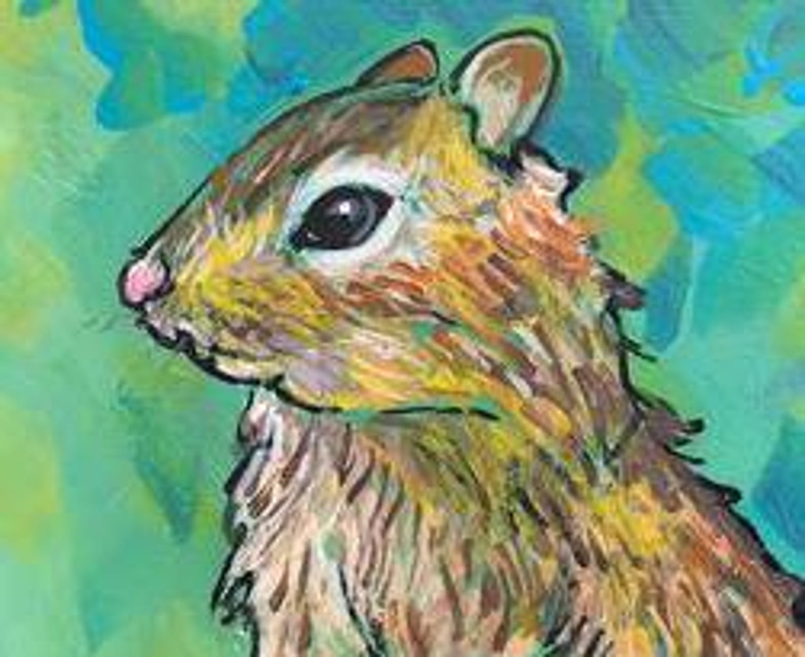Chipmunk Card, Birthday Card, Holiday Greeting Card, Squirrel Card ...