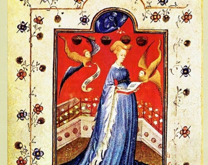 Medieval Art Book Of Hours Illustrated Manuscript 15th Etsy