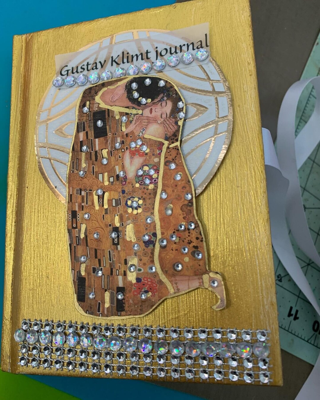 CLEARANCE Sale Handmade Junk Journal, Gustav Klimt Journal, the Kiss ...