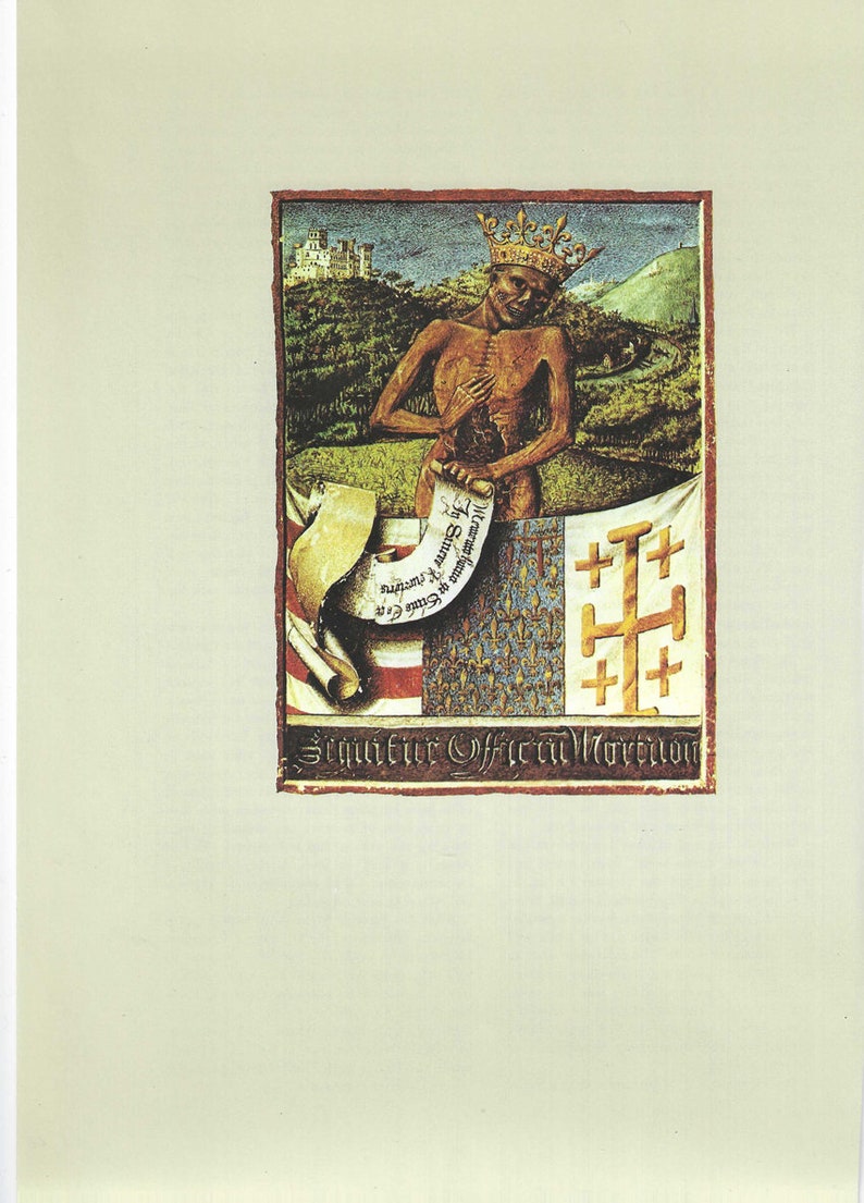 Medieval Art Book Of Hours Illustrated Manuscript 14th Etsy