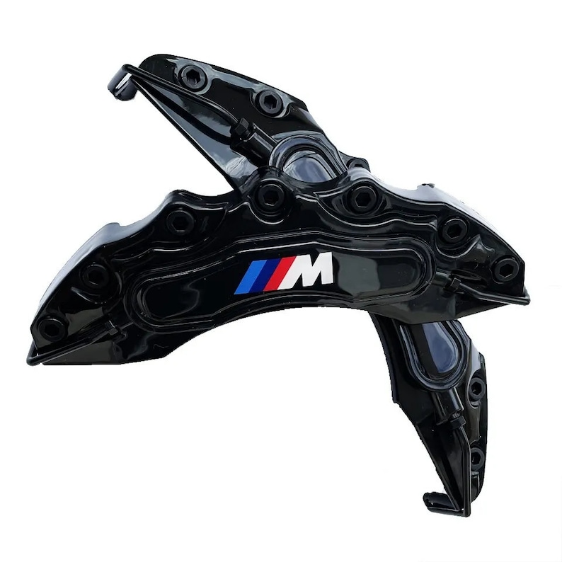 BMW M POWER Brake Caliper Covers Black Emblem Rim Wheel Set of 4 - Etsy