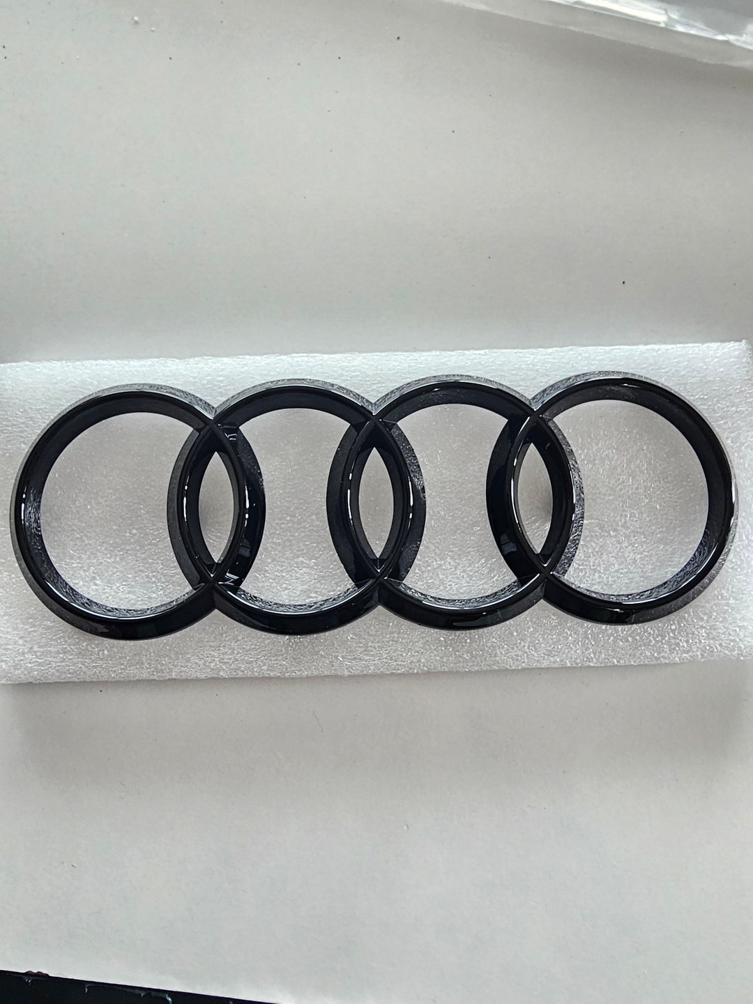 Gloss Black Audi Badge Rings Front Grille 249mm X 86mm A4 A5 TT - Etsy