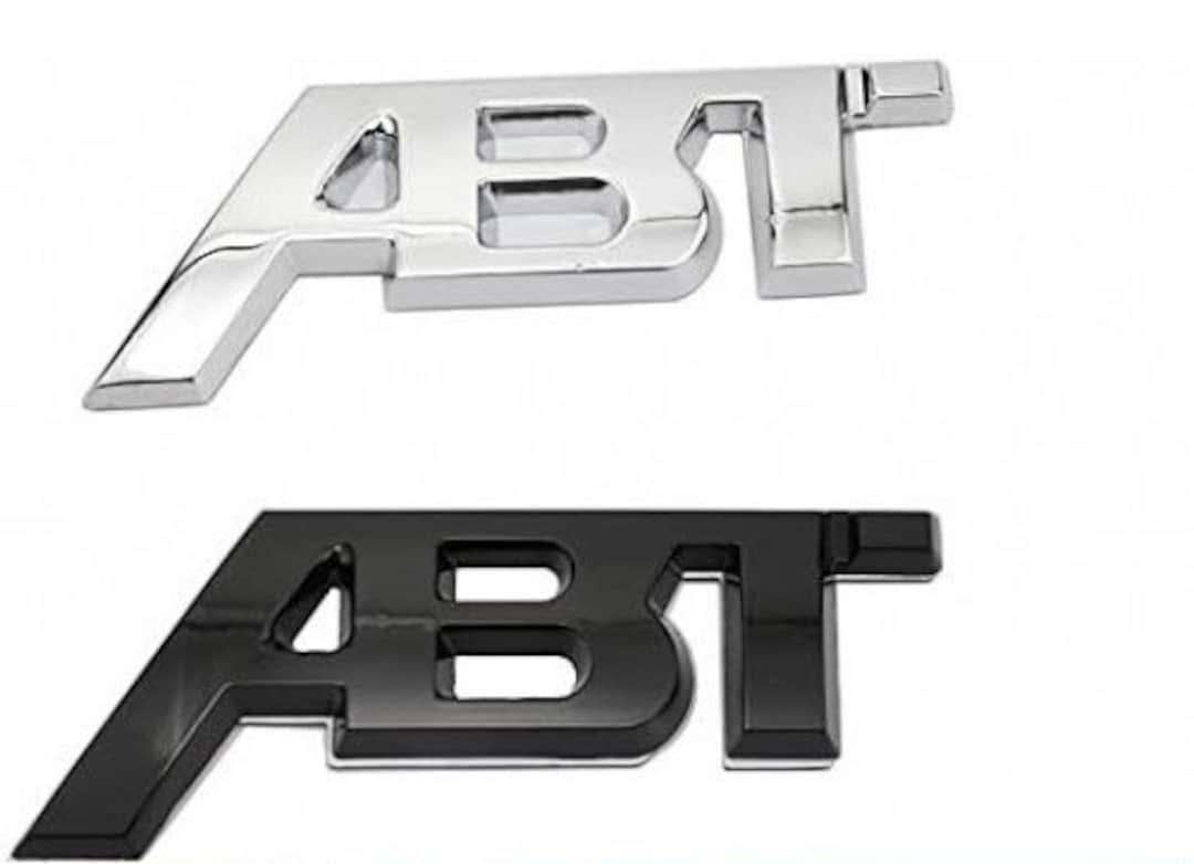 Audi Abt ABT Rear Emblem Badge Boot Trunk Badge Chrome Gloss Black A3 ...