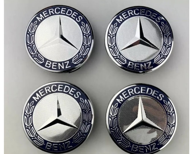 4 Center Caps 75mm Mercedes-benz - Etsy