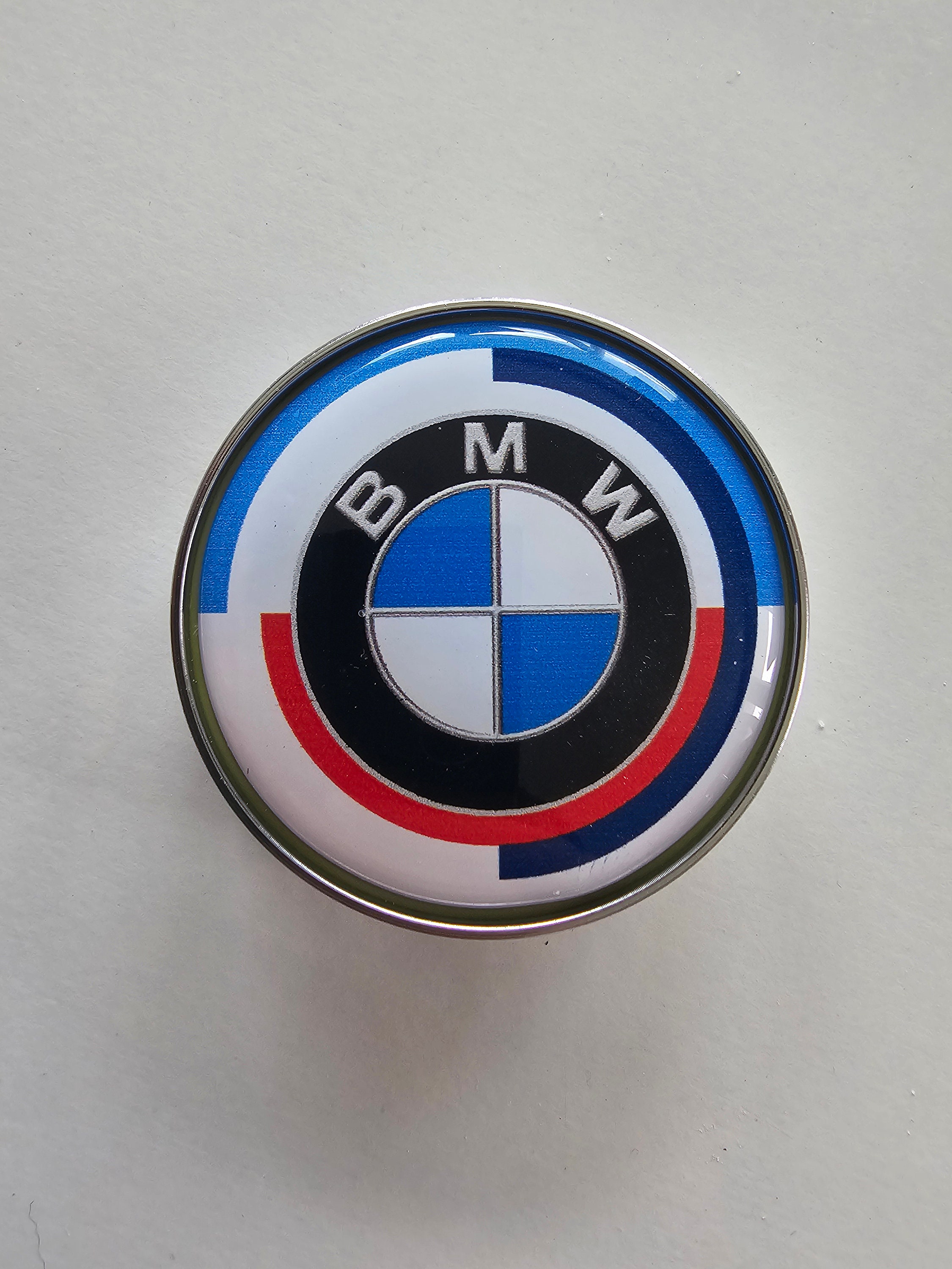 Fit for BMW 50th Year Anniversary Wheel Centre Cap Badge 56mm Emblem ...