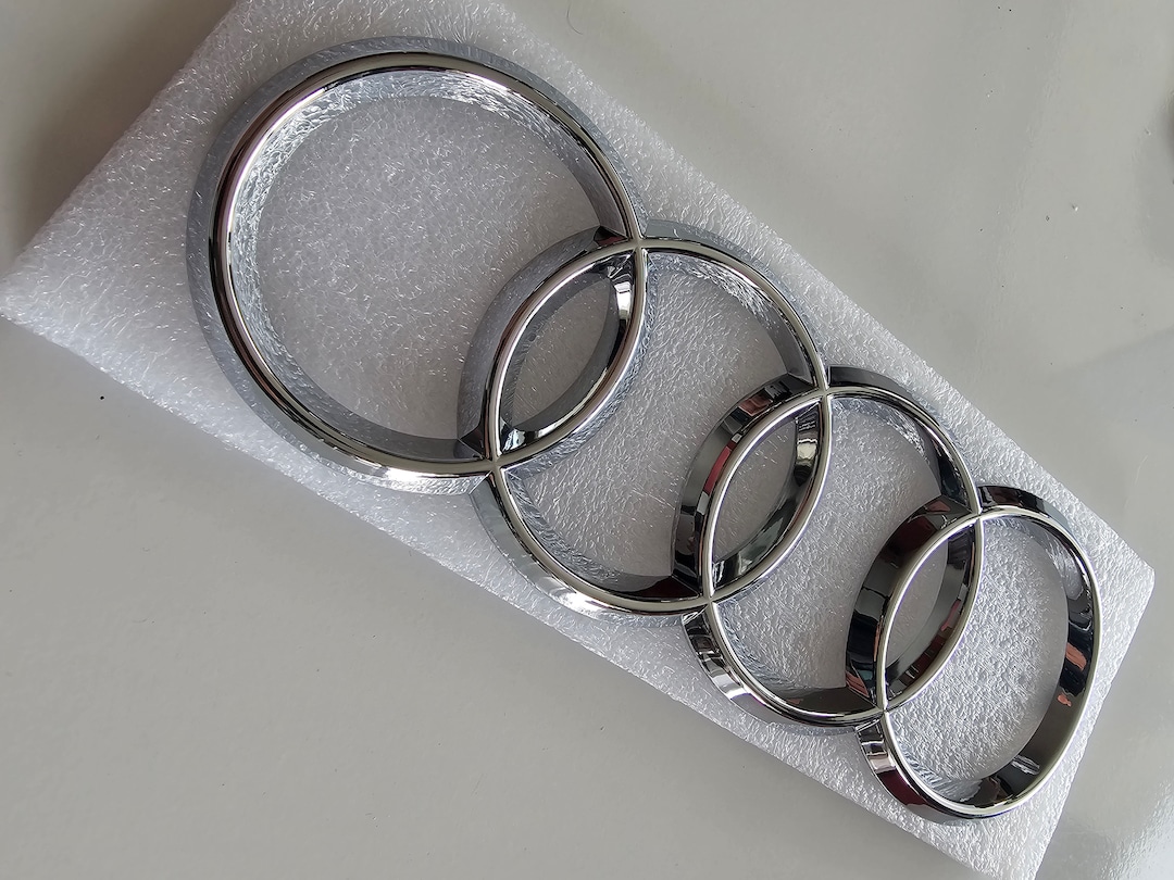 Silver Badge Rings Front Grille Audi A3 A4 A5 A6 273mm X 94mm - Etsy