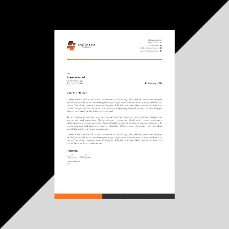Business Letterhead 2 Template Canva Editable, Custom Company ...