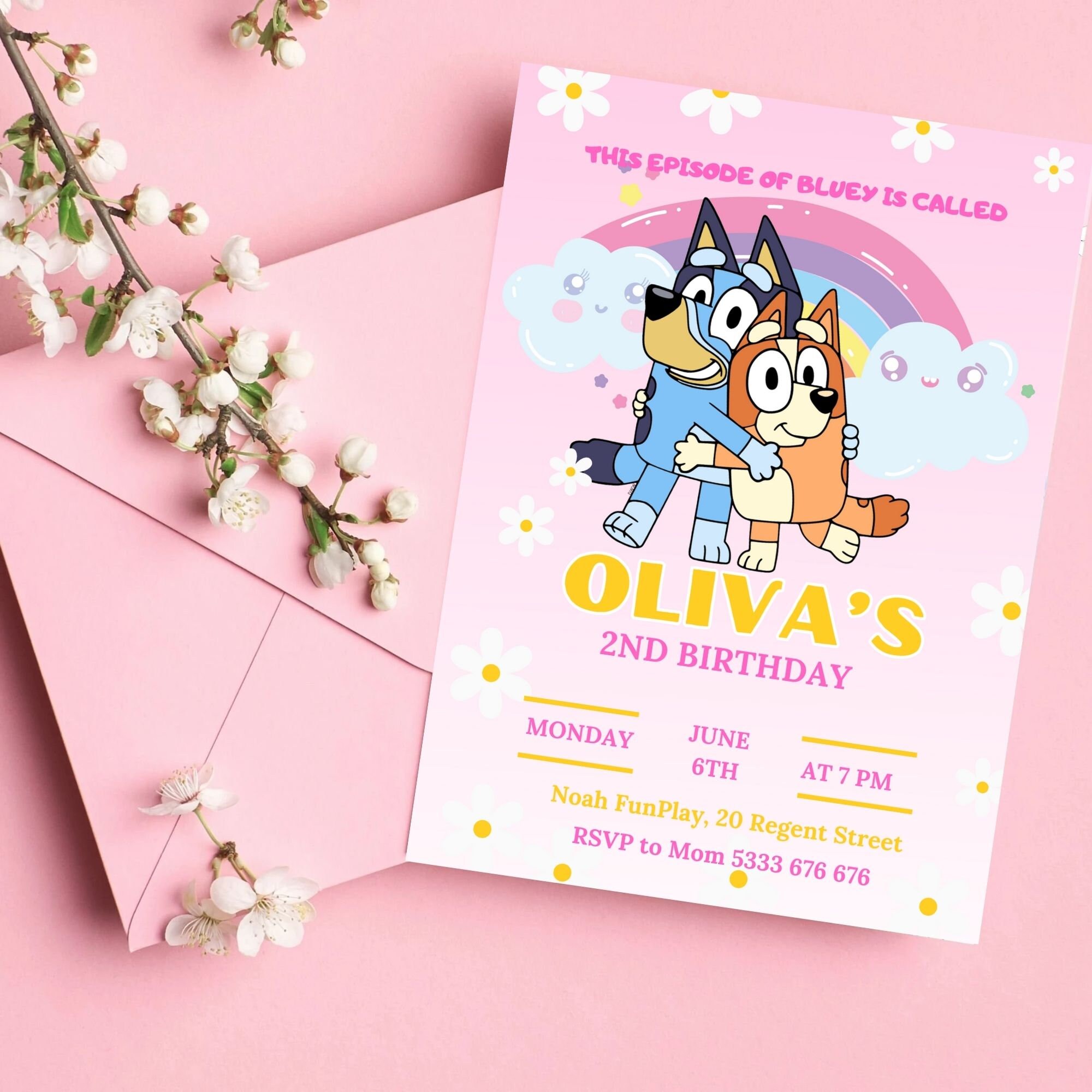 Girl Birthday Invitation Template Invitation Digital Girl Invite ...