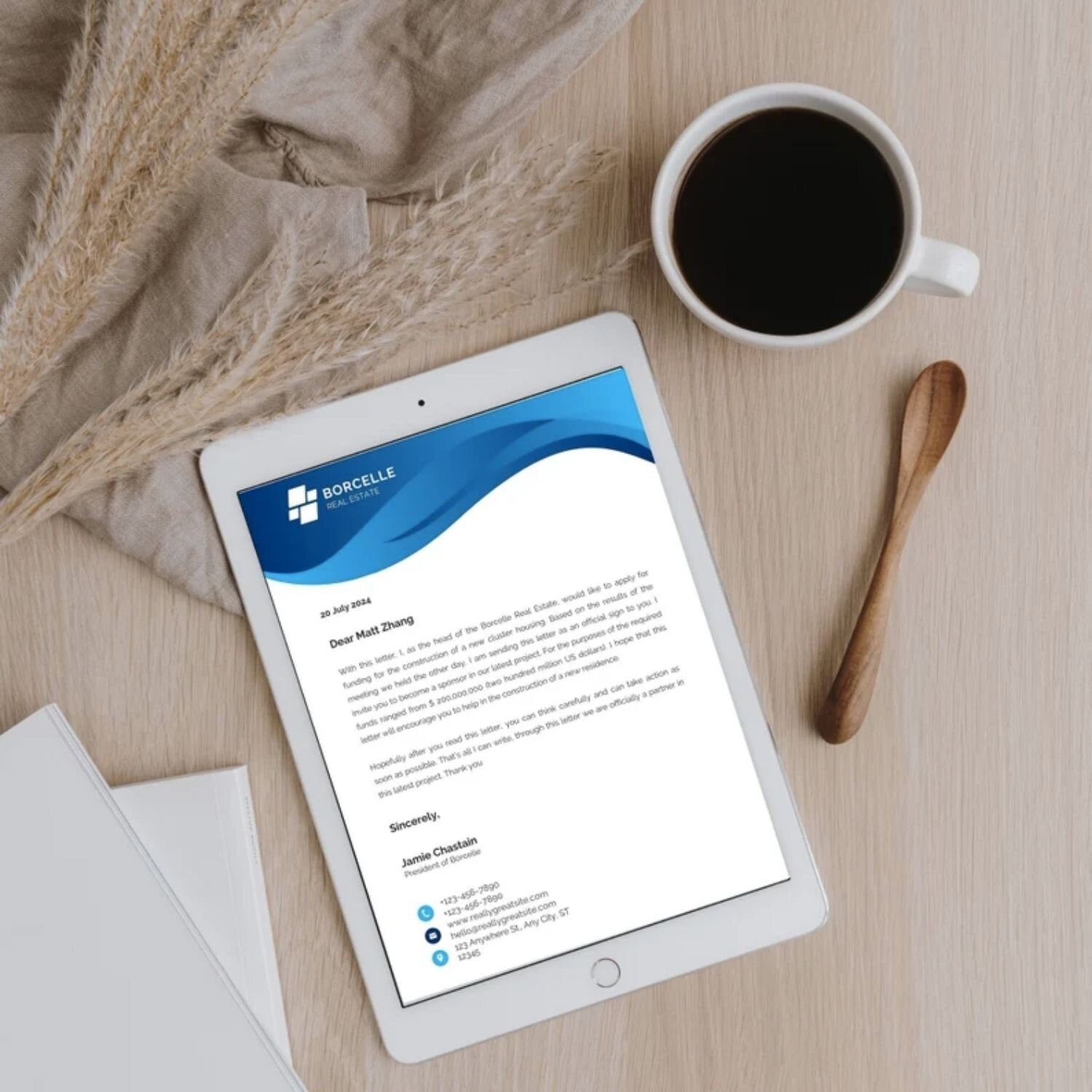 Business Letterhead 2 Template Canva Editable, Custom Company ...