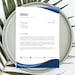 Business Letterhead Template Canva Editable, Custom Company Letterhead ...