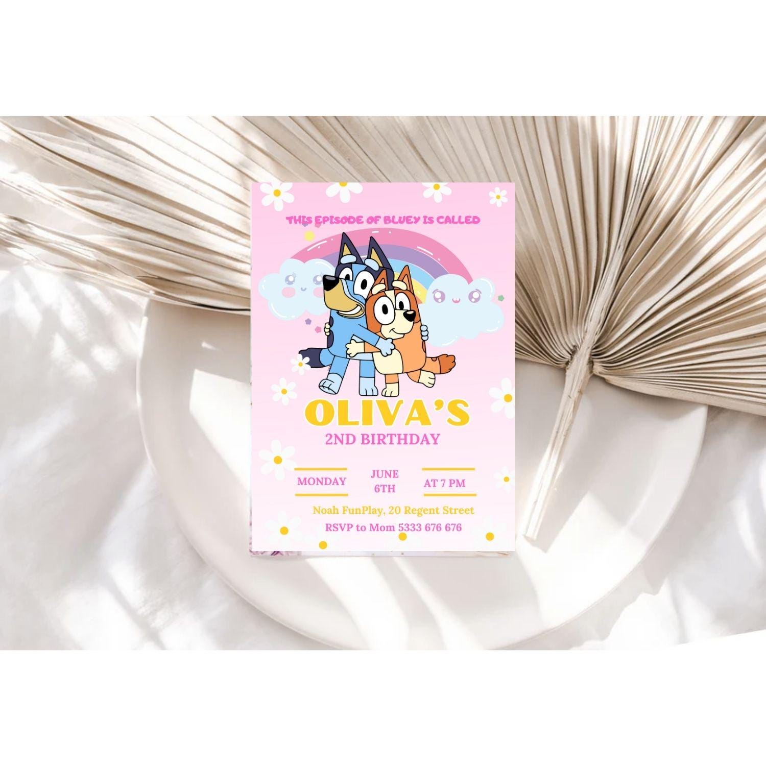 Girl Birthday Invitation Template Invitation Digital Girl Invite ...