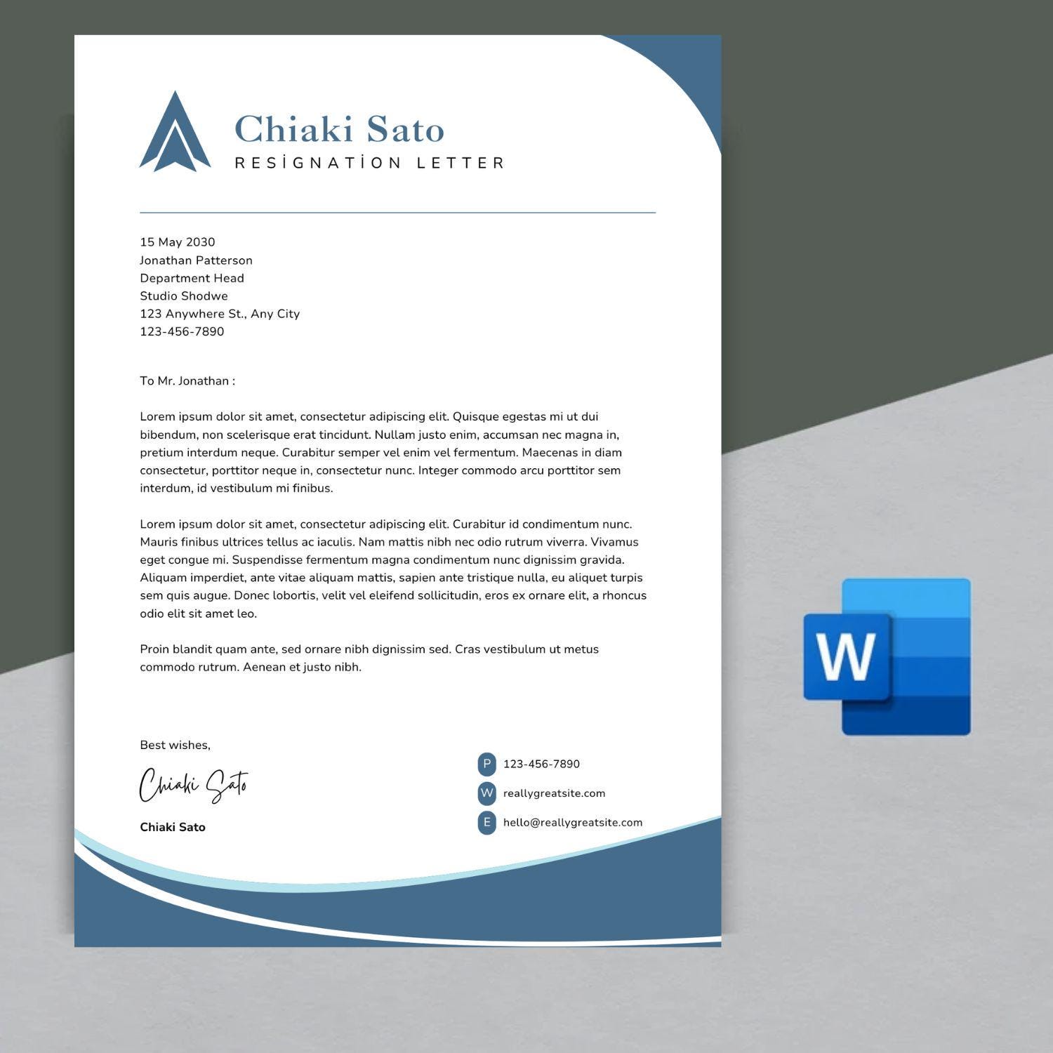 Letterhead Template | Modern and Professional Letterhead | Microsoft ...