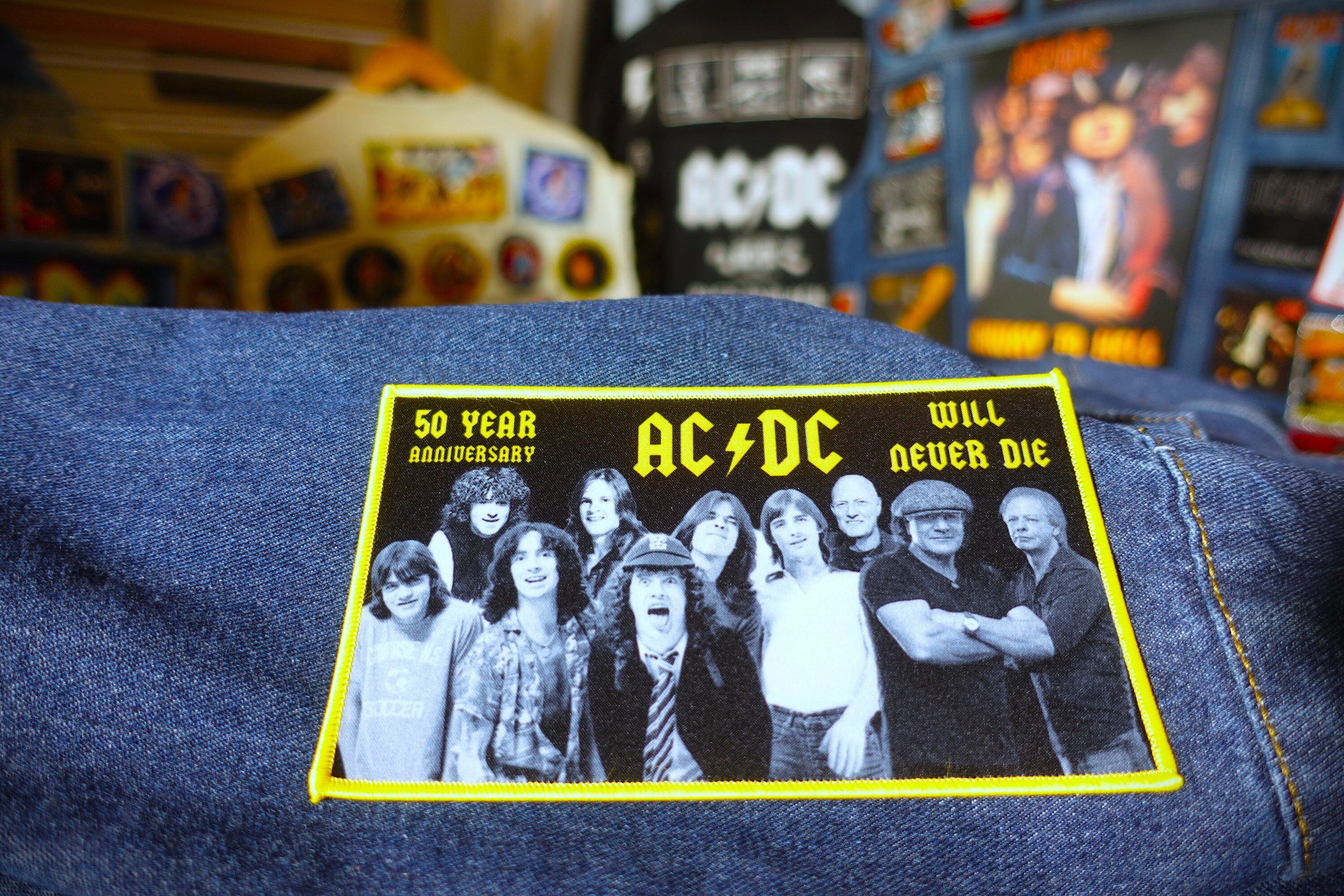 AC/DC 50 Year Anniversary Patch - Etsy