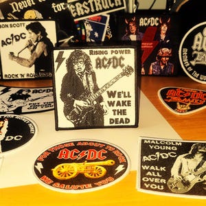 AC/DC Angus Young Rising Power Woven Patch - Etsy