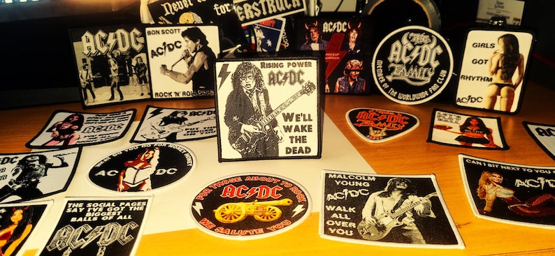 AC/DC Angus Young Rising Power Woven Patch - Etsy