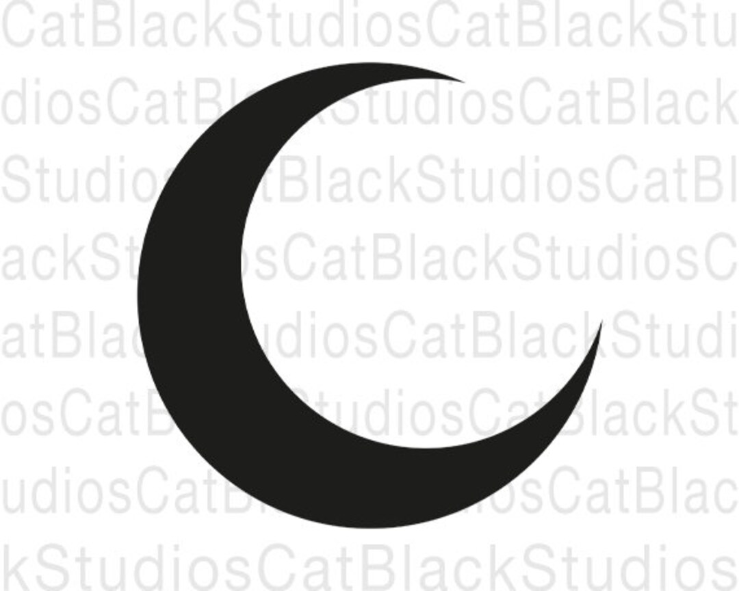 Crescent Moon SVG | PNG Instant Digital Download - Etsy