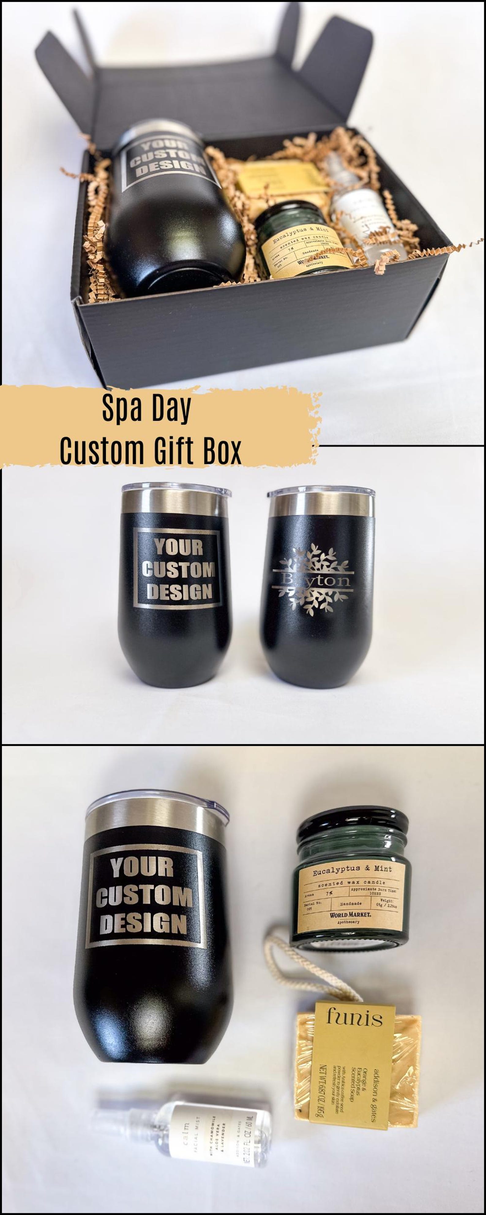 Custom Branded Gift Box for Client on Closing Day Promotional Tumbler ...
