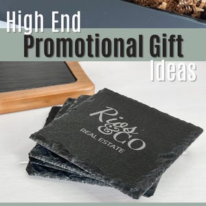 Coaster Set Branded for Real Estate Client Closing Gift for House Sale ...