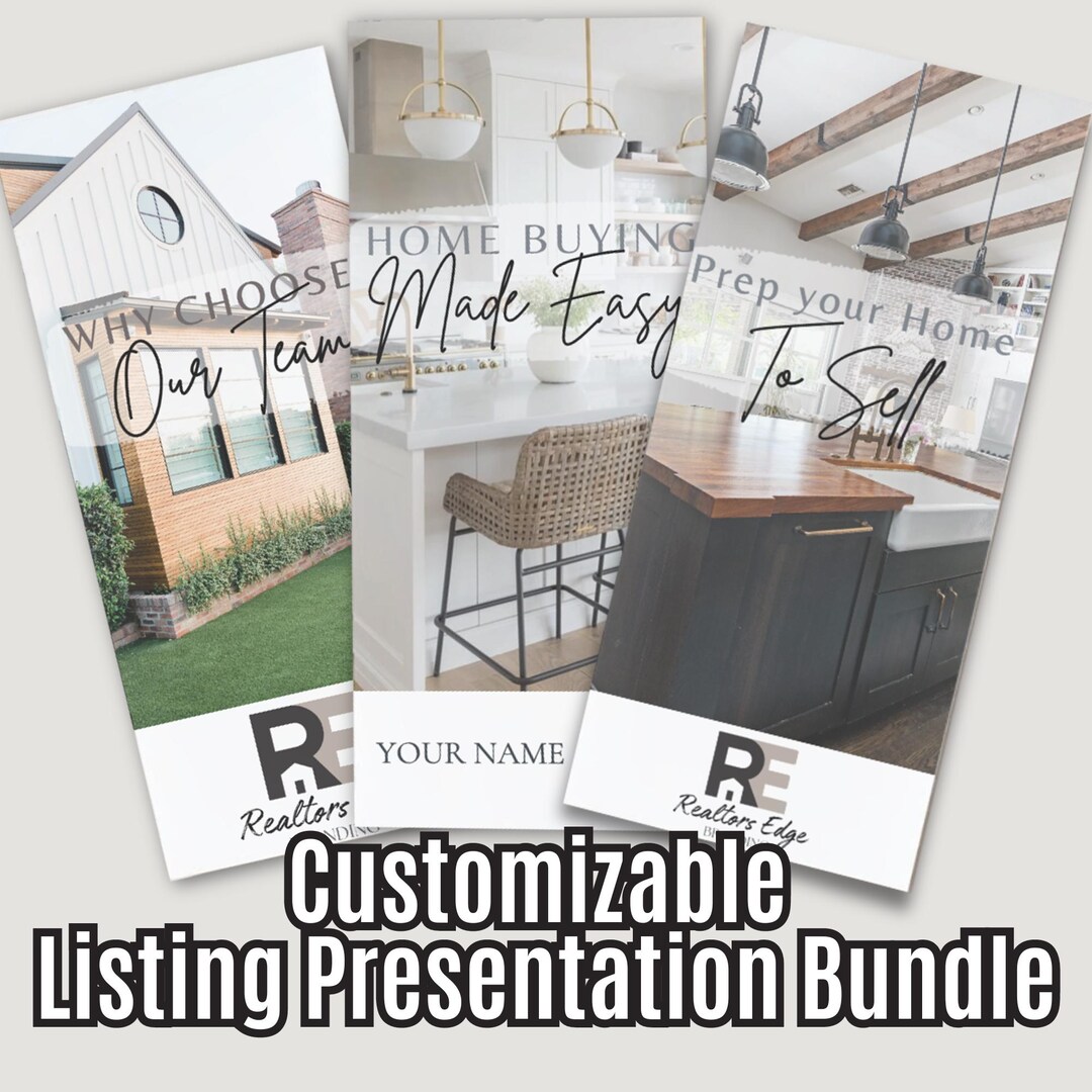 Instant Download Client Brochure Bundle Set of 3 Listing Presentation ...