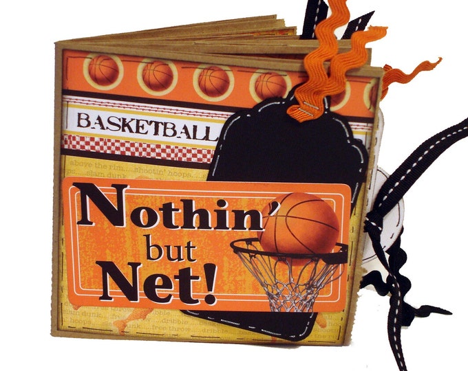 Nothin' but Net Basketball Paper Bag Scrapbook - Etsy