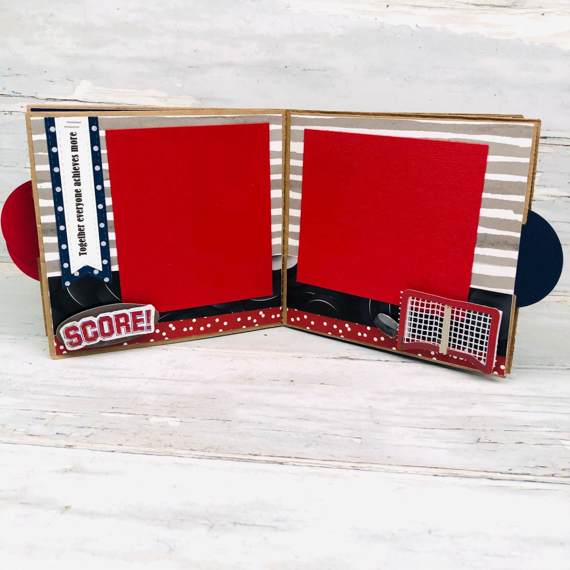 Ice Hockey Album Hockey Mini Scrapbook Team Sports Photos Gift for ...