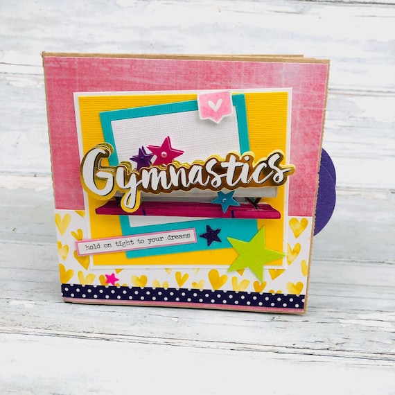 Gymnastics Mini Sports Scrapbook Premade Paper Bag Photo - Etsy