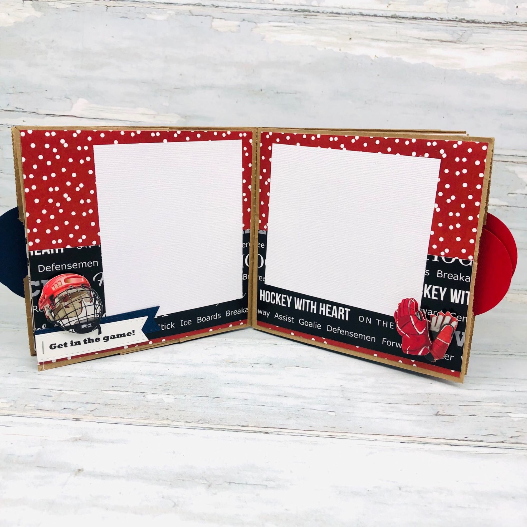 Ice Hockey Album Hockey Mini Scrapbook Team Sports Photos Gift for ...