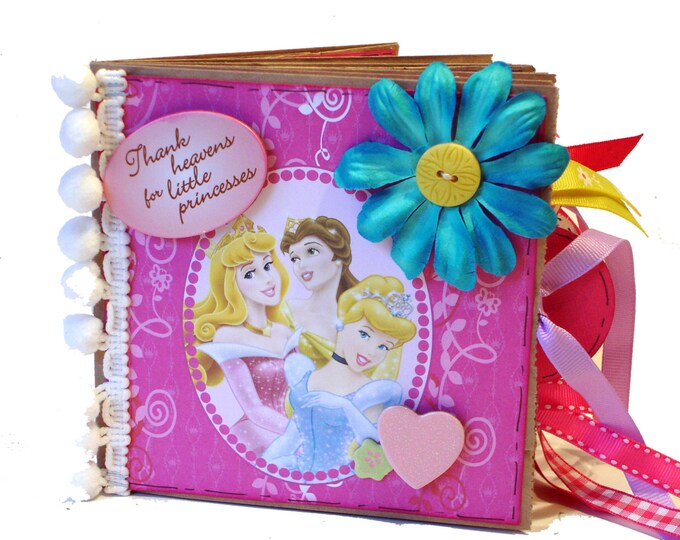 Disness Princess Scrapbook Paper Bag Album - Etsy