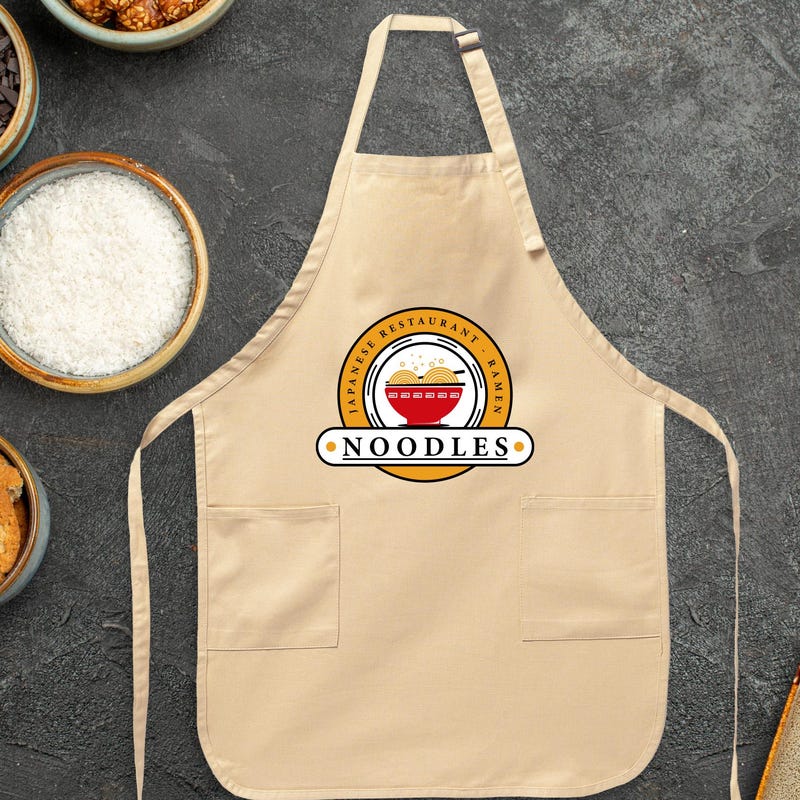 Custom Logo Purple Apron - Etsy
