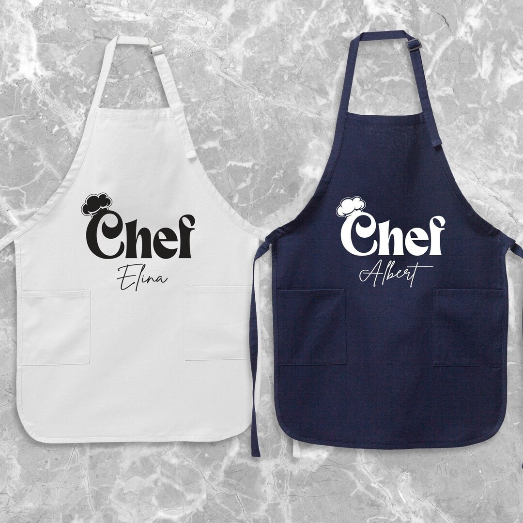 Custom Chef Apron: Personalized Kitchen Gift - Etsy