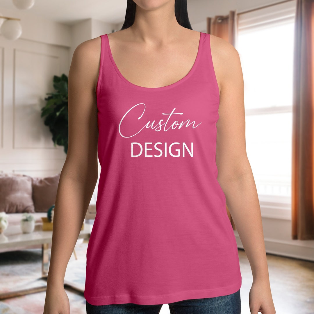 Custom Tank Top, Customizable Business Tank Top, Custom Logo Tank Top ...