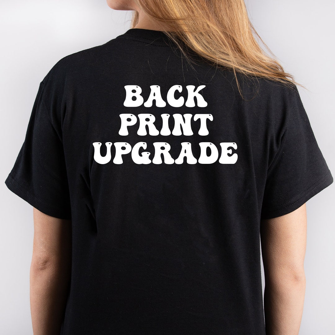 Back Print Upgrade - Etsy