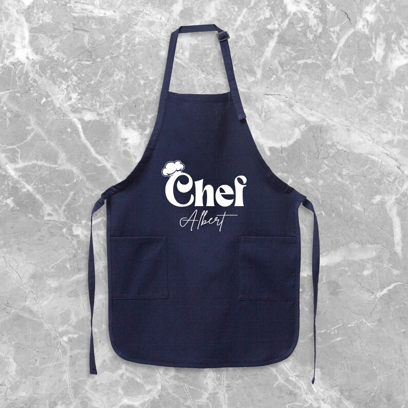 Custom Chef Apron: Personalized Kitchen Gift - Etsy