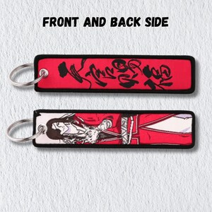 Waves Keychain, Embroidery Art Keychain, Keyfob for Backpack Motorcycle ...