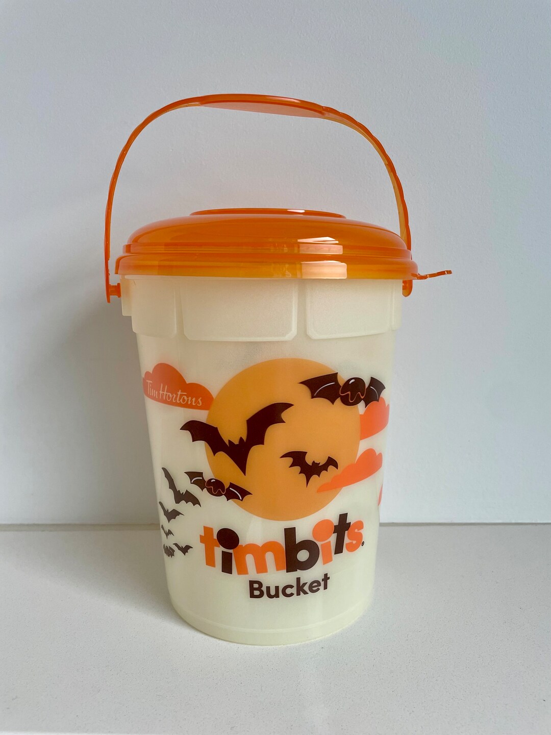 2023 Tim Hortons Timbits Bucket Trick-or-treat Halloween Bucket, Glow ...