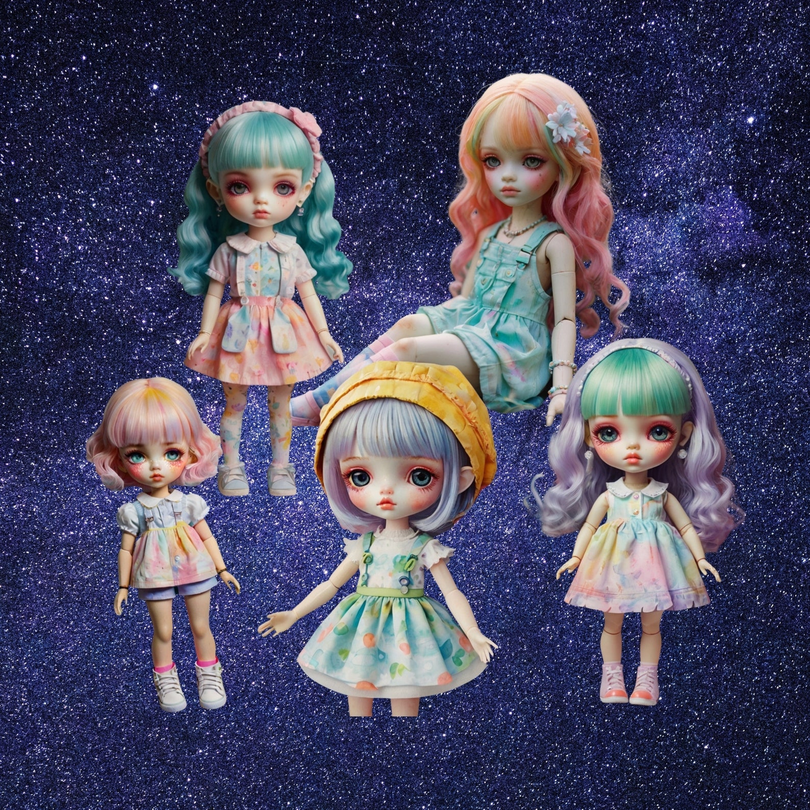 Fantasy Dolls Clipart-cute BJD Dolls PNG, Transparent PNG, Fantasy ...