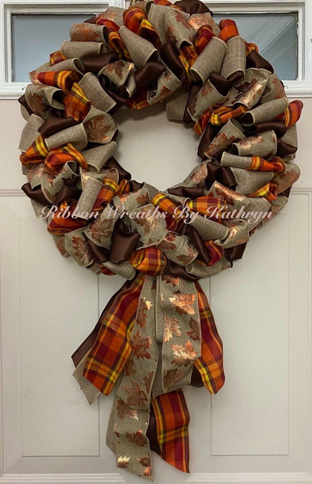 Beauty of Fall Ribbon Wreath by Kathryn™ - Etsy