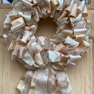 CUSTOMIZABLE Boudoir Ribbon Wreath by Kathryn™ - Etsy